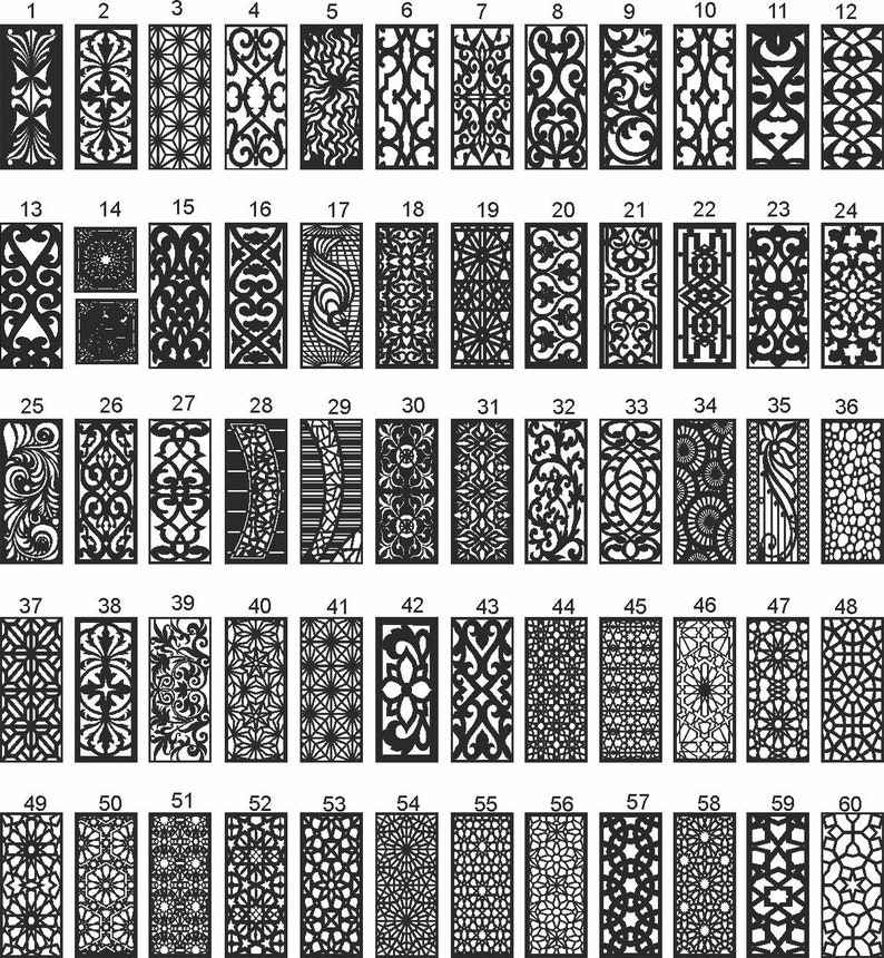 Panel Collection 18, Various Pattern. Vector Files, Digital Files CDR ...