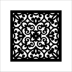 Square Panels Collection 34, Fine Geometric Patterns. Vector Files, for ...