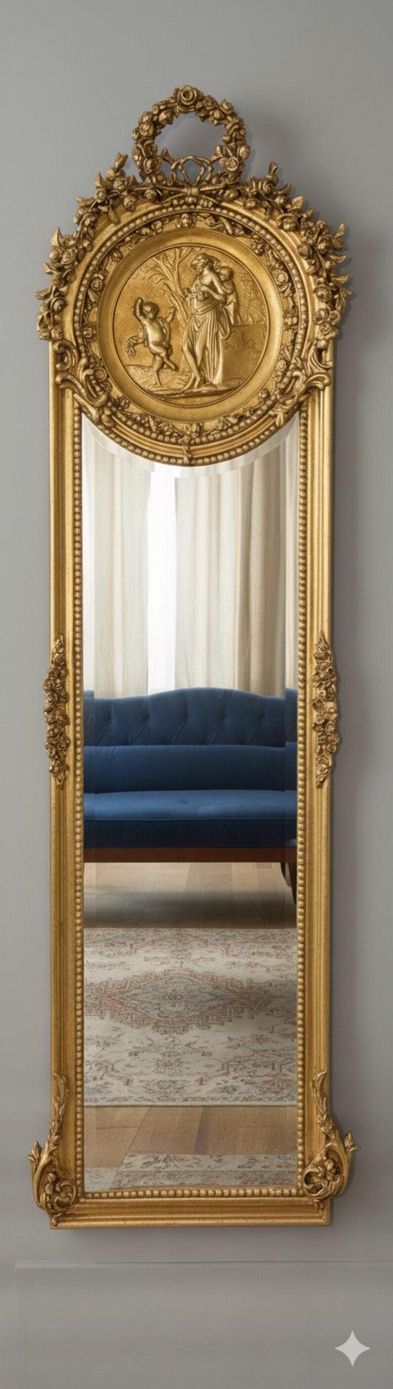 The Louvre Medallion Mirror - Etsy