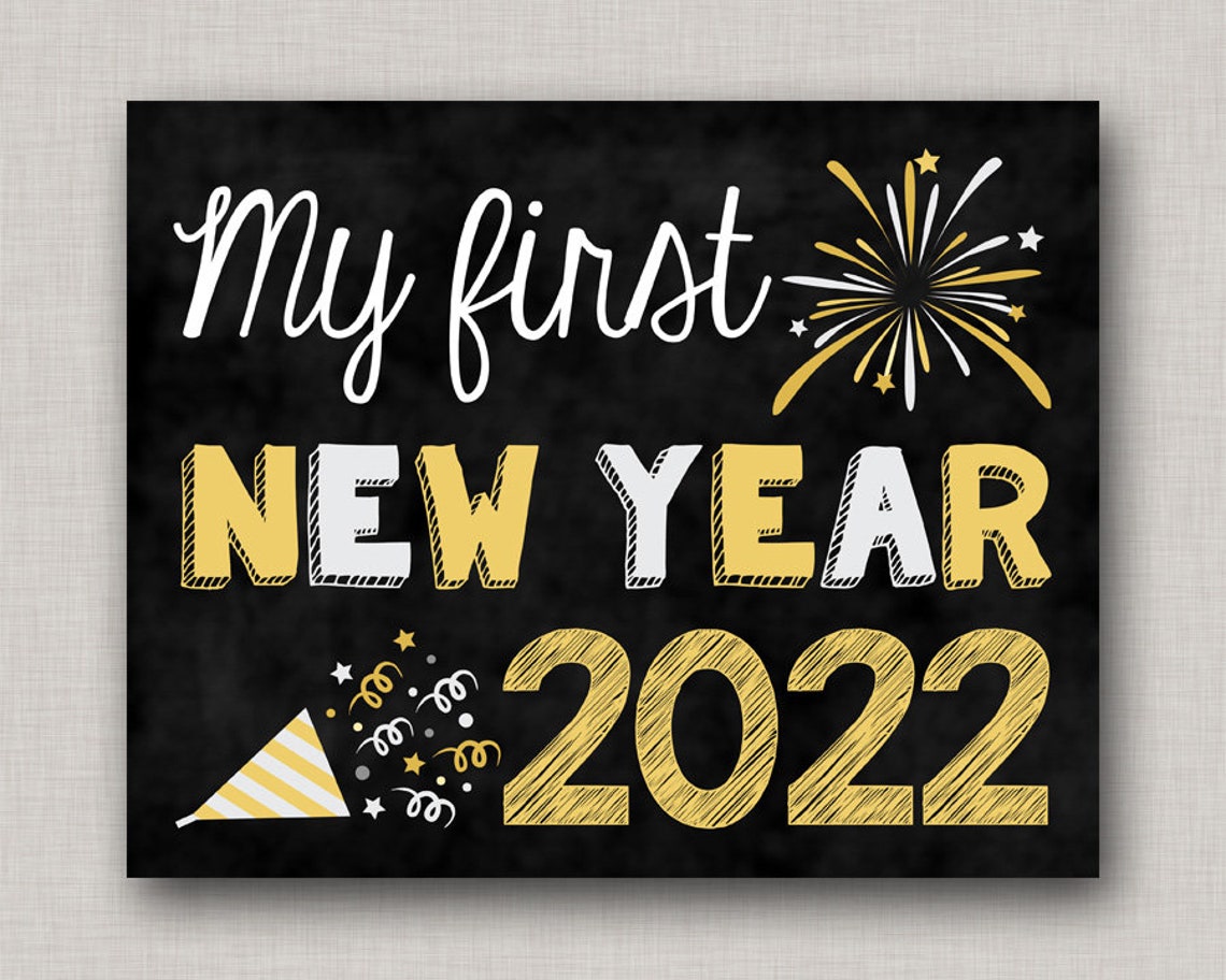 My First New Year Signmy First New Yearsfirst New Year - Etsy