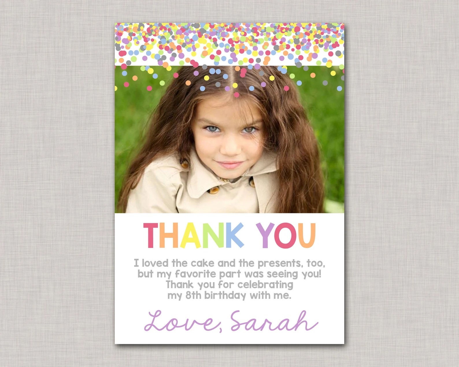 Birthday Thank You Notes Wording