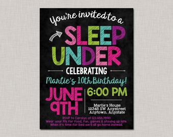 Sleep Under Party - Etsy