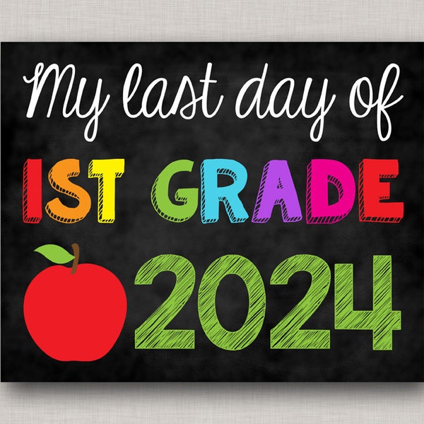 Last Day of 1st Grade - Etsy