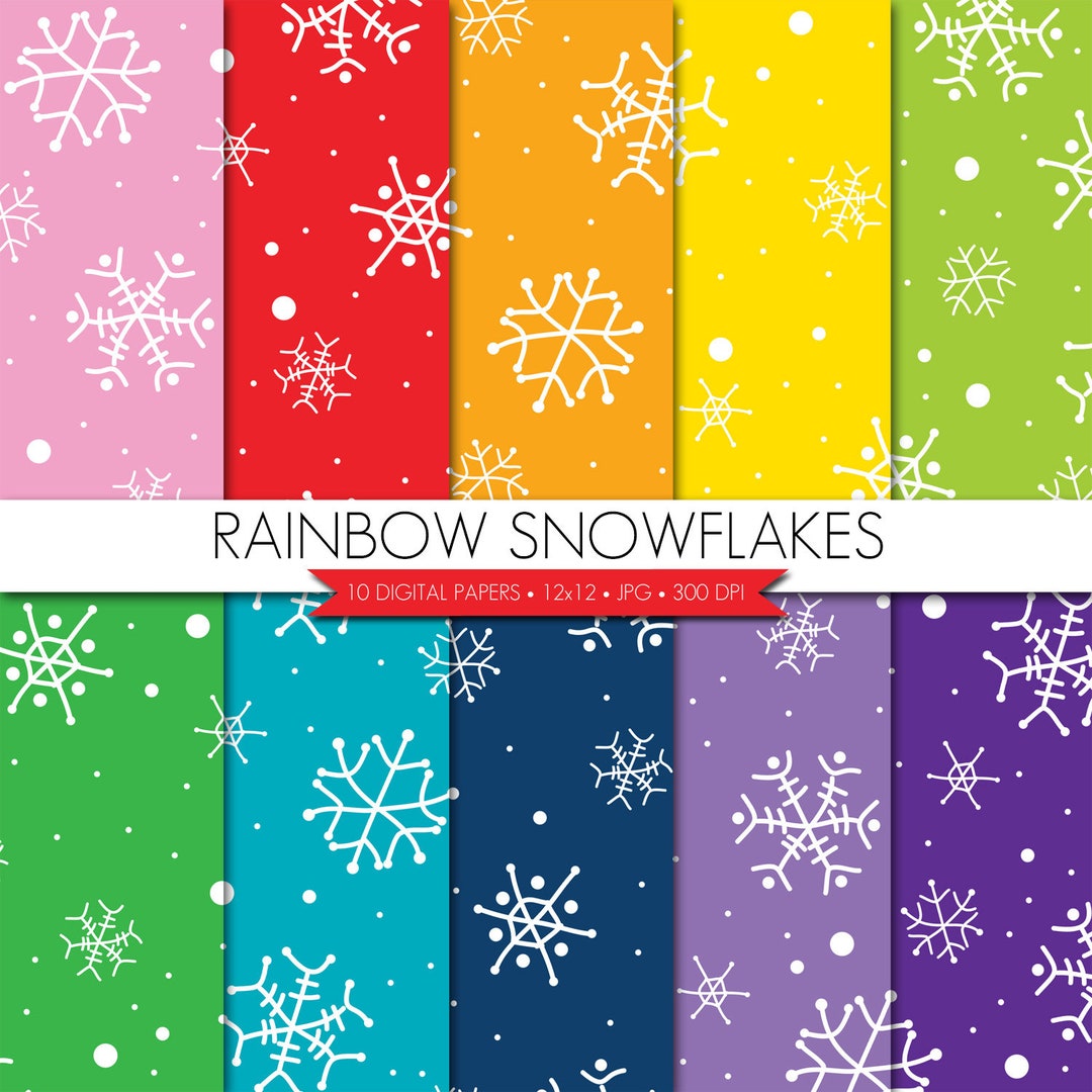 Snowflake Digital Papers,snowflake Digital Paper,winter Digital Paper ...