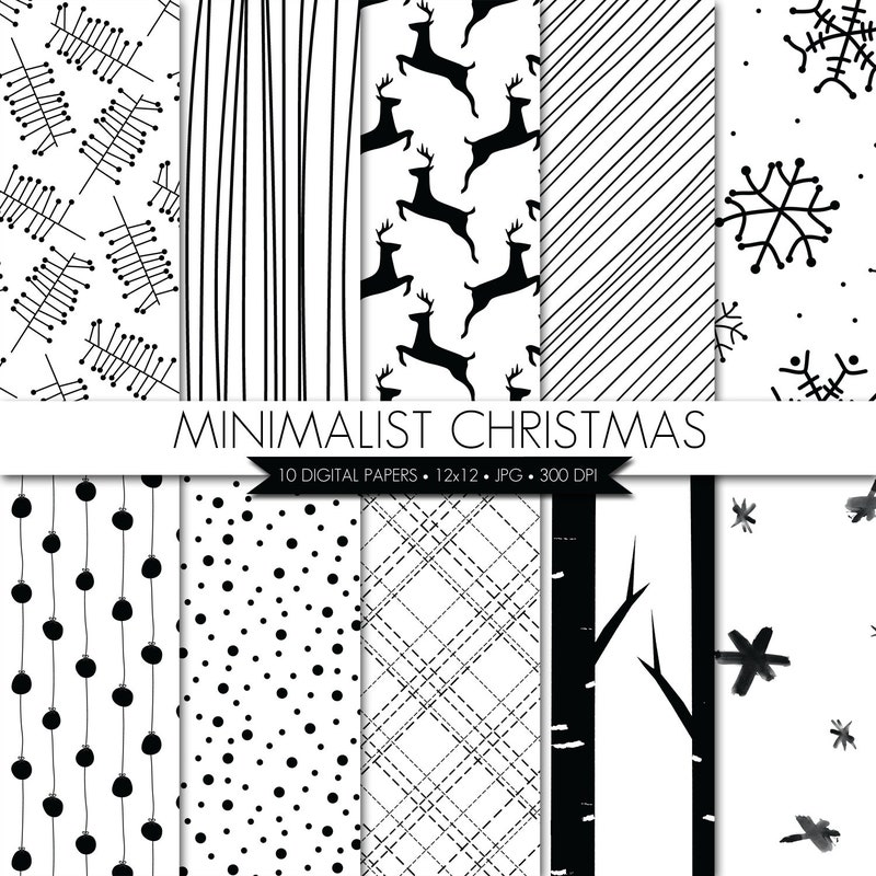 Christmas Digital Paper - Etsy