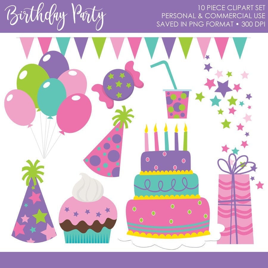 Birthday Party Clip Art Png