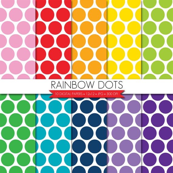 Polka Dots Digital Paper,Polka Dot Digital Paper,Dots Digital Paper ...