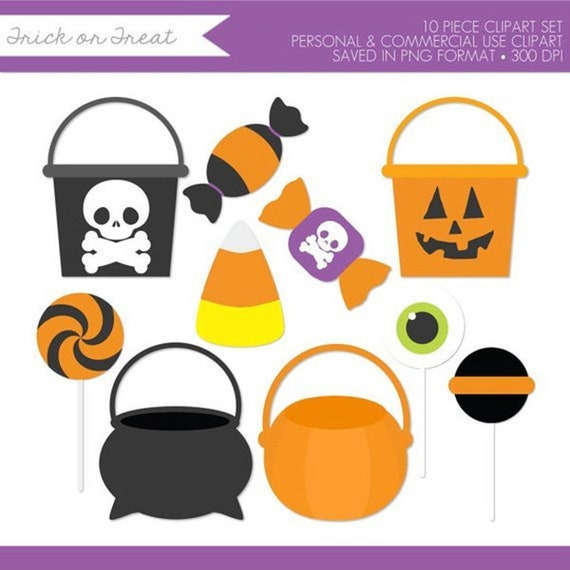 Halloween Clipart,Halloween Clip Art,Trick or Treat Clipart,Halloween ...