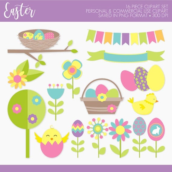 Easter Clipart,Easter Clip Art,Spring Clipart,Spring Clipart with ...