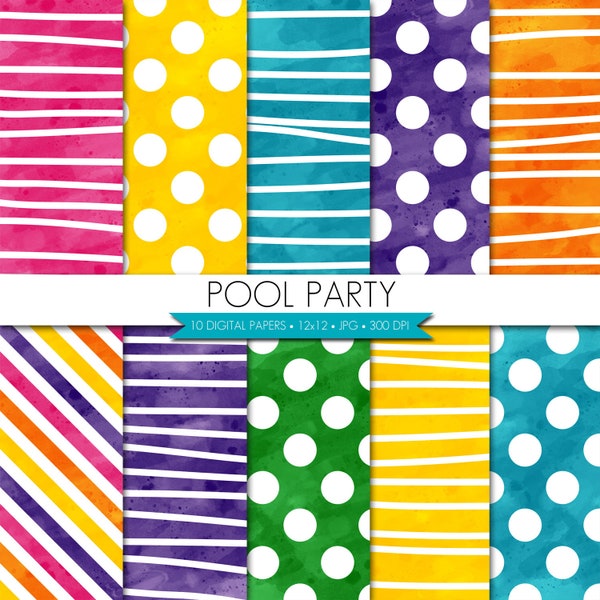 Retro Pool Party - Etsy