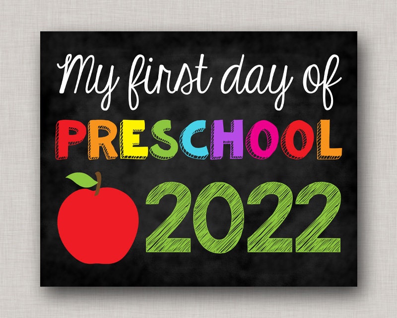2021 PRINTABLE First Day Back To School Sign First Day of School ...