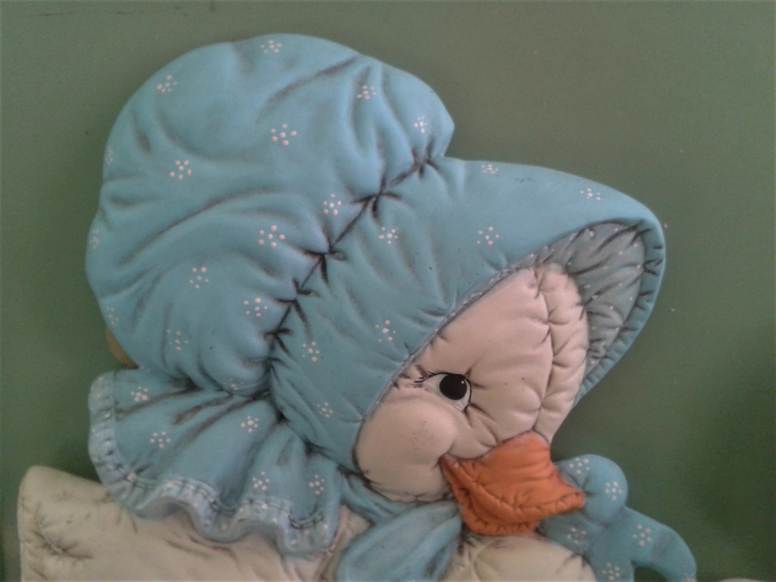 Nursery Decor, Set of 2 Ceramic Ducks, Musical Wall Art, Handpainted ...