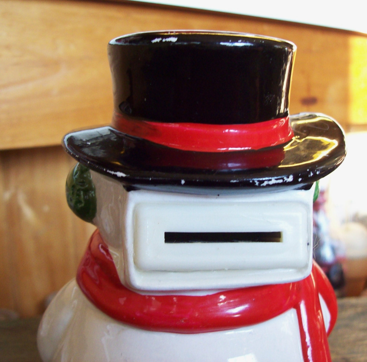 Snowman Bank Winter Decor Free Shipping in Canada and the - Etsy