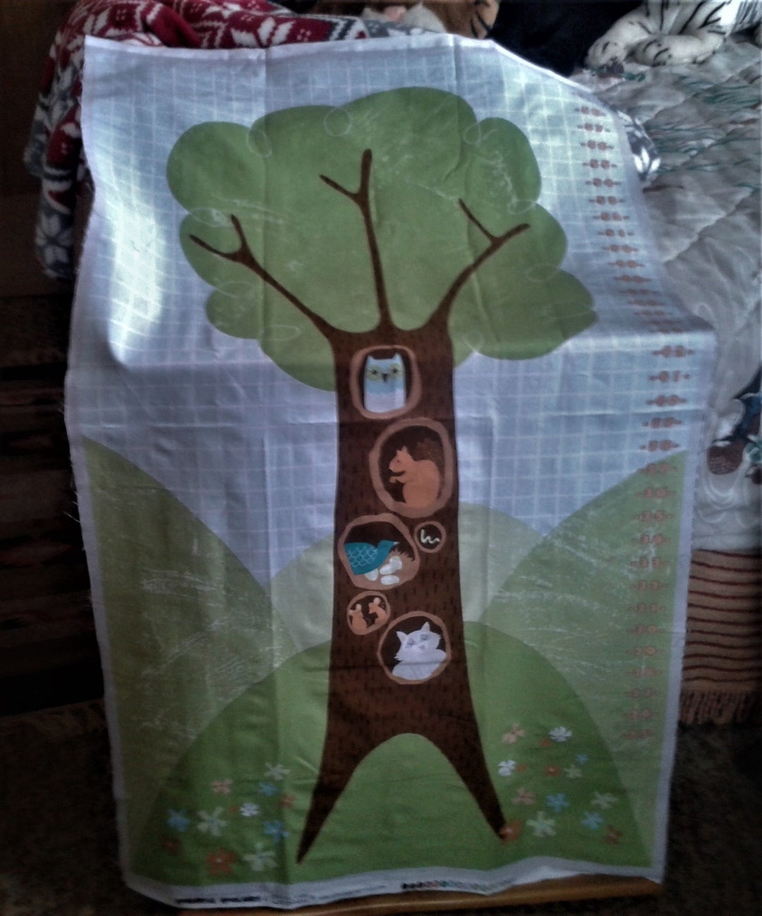 Fabric Growth Chart, Wonderful Woodlands Growth Chart Panel, Kids Room ... Fabric Growth Chart, Wonderful Woodlands Growth Chart Panel, Kids Room ...