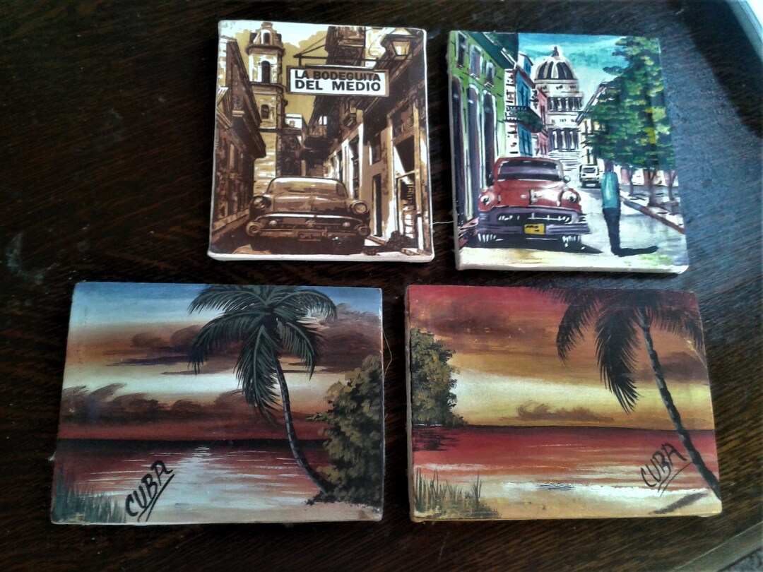 Cuba Cuban Art Set of 4 Cuba Art Prints Cuba Art - Etsy