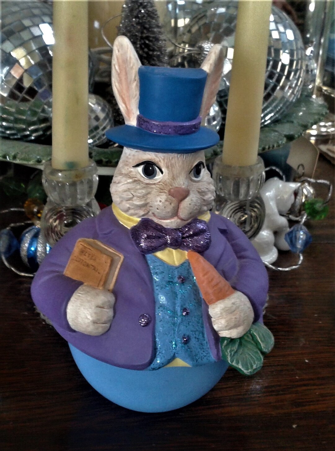 Easter - Peter Rabbit Music Box, Ceramic Peter Cottontail, Scioto Mold ...