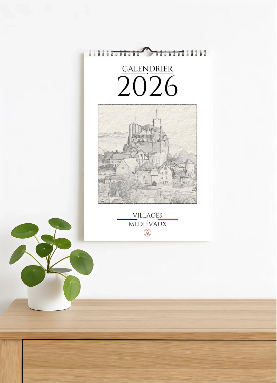 2026 Medieval Villages Calendar - Minimalist A3 Wall Calendar - Ideal ...