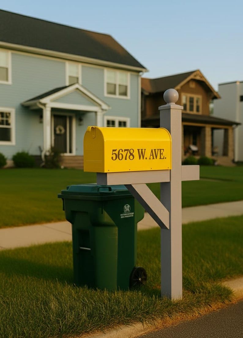 DIY Mailbox Post Plans Classic Wooden Mailbox Stand With Angled Support ...