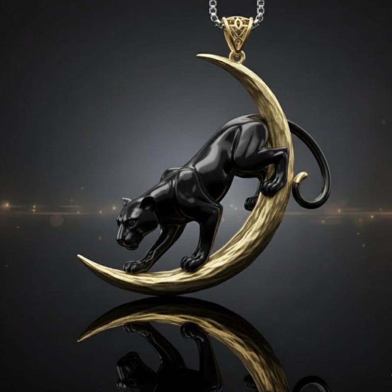 Two Panther Necklace - Etsy
