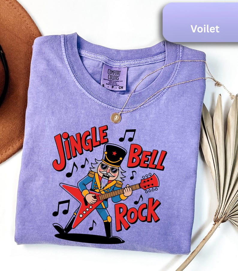 Comfort Colors Jingle Bell Rock Christmas Shirt, Retro Nutcracker - Etsy