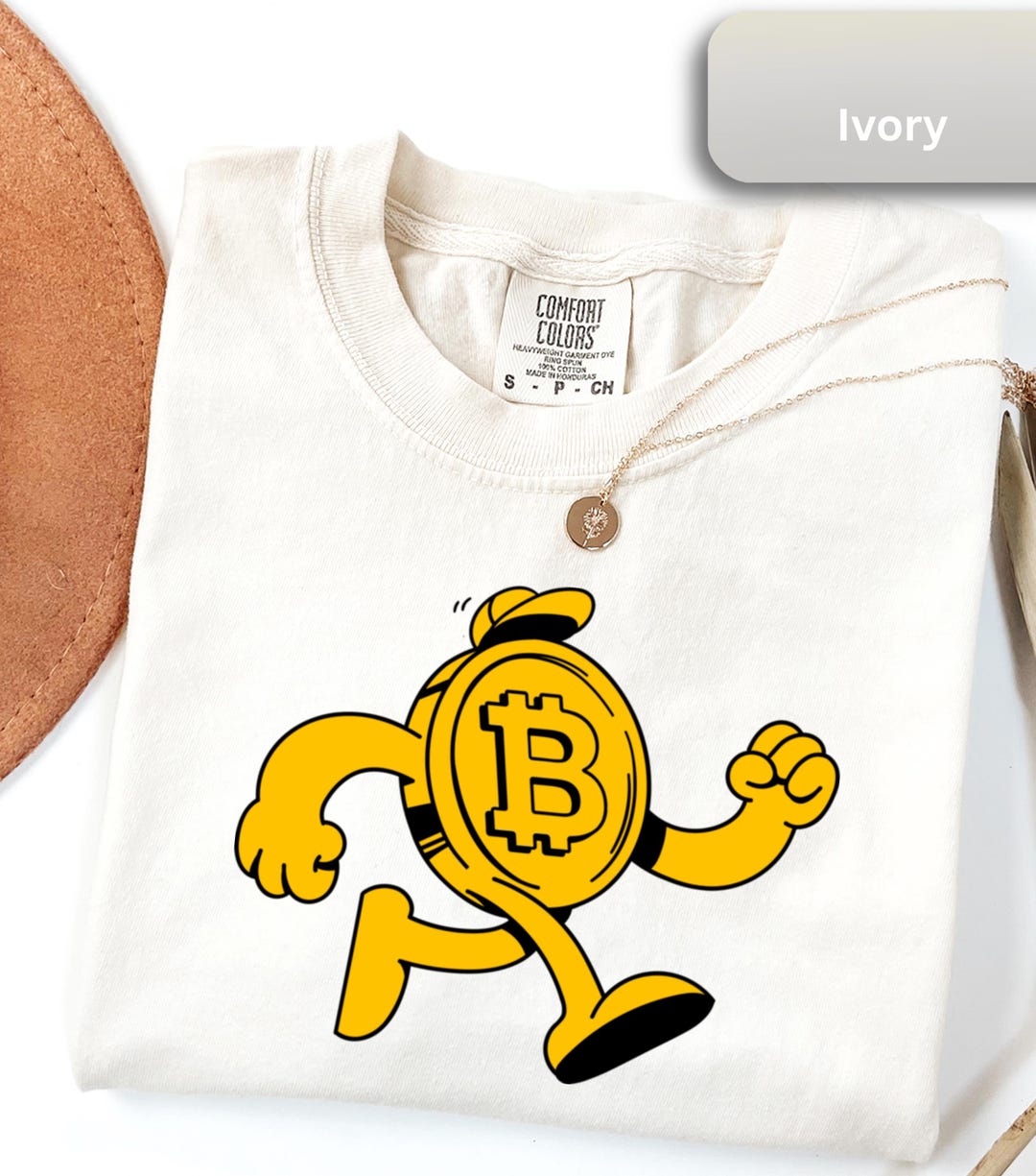 Comfort Colors Running Bitcoin Graphic Tee, Crypto Investor Gift, Free ...