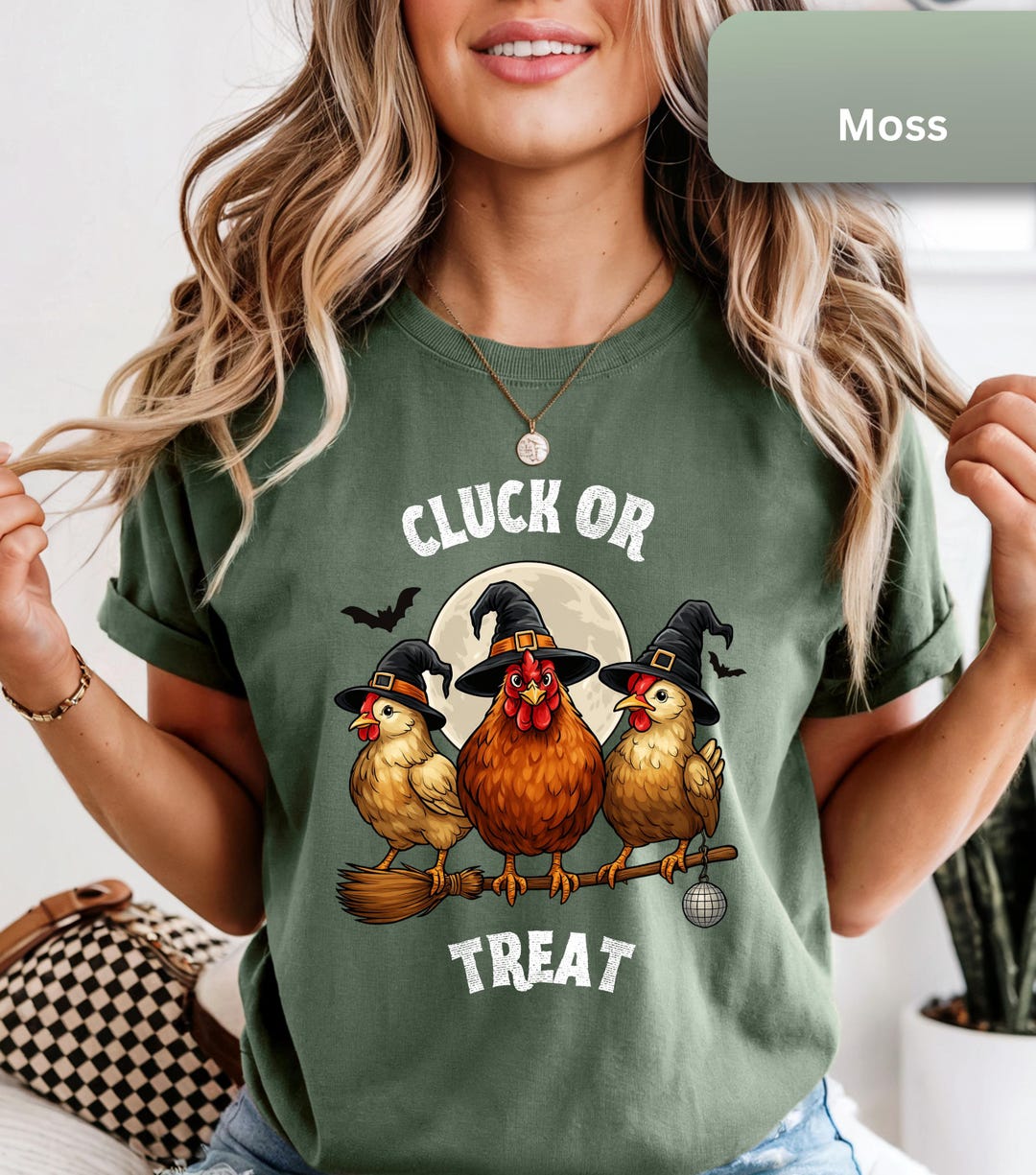 Comfort Colors®halloween Cluck or Treat Shirt • Halloween Chicken Shirt ...