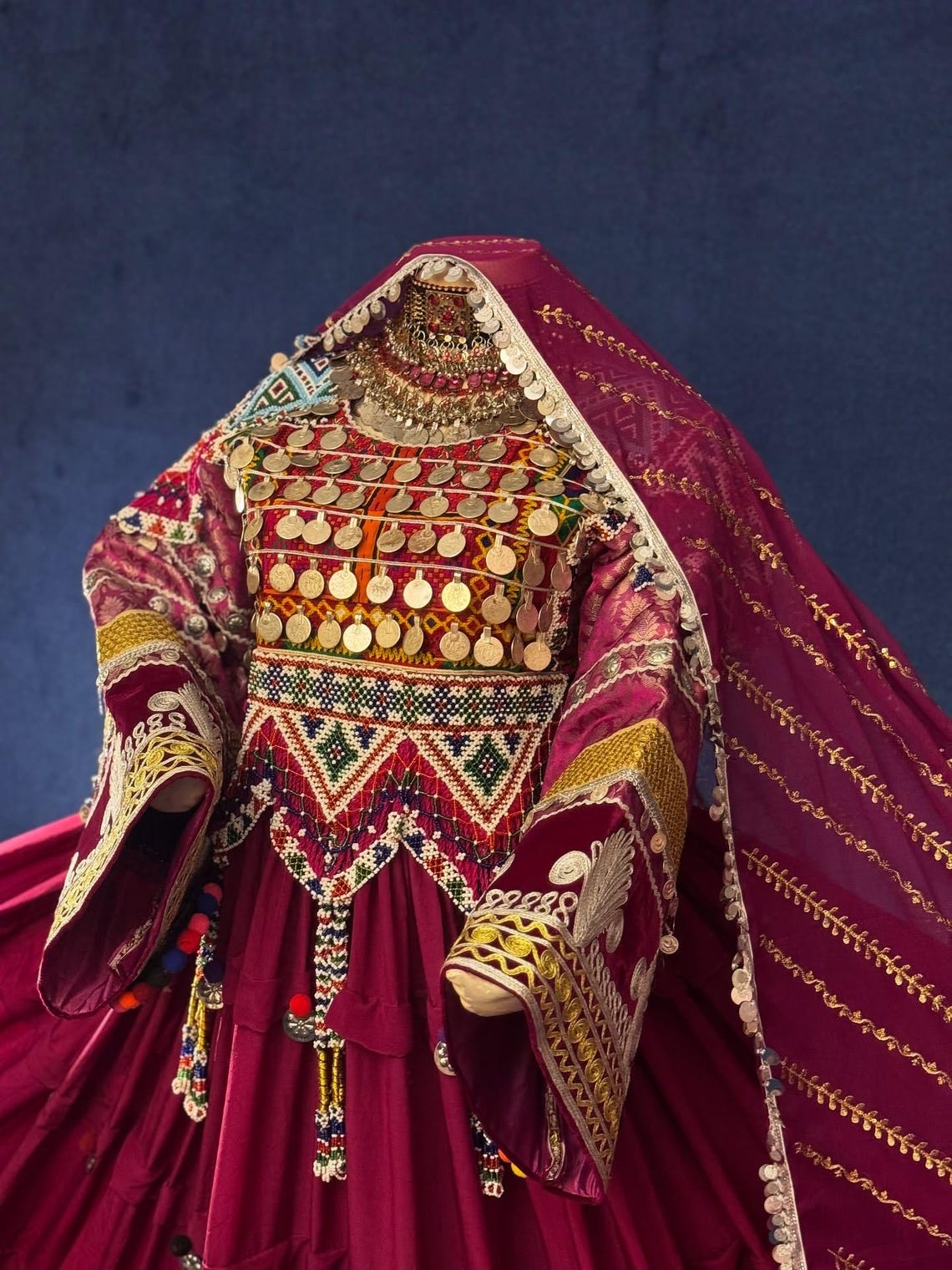 Afghan Traditional Dress With Hand Embroidery and Shawl - Etsy