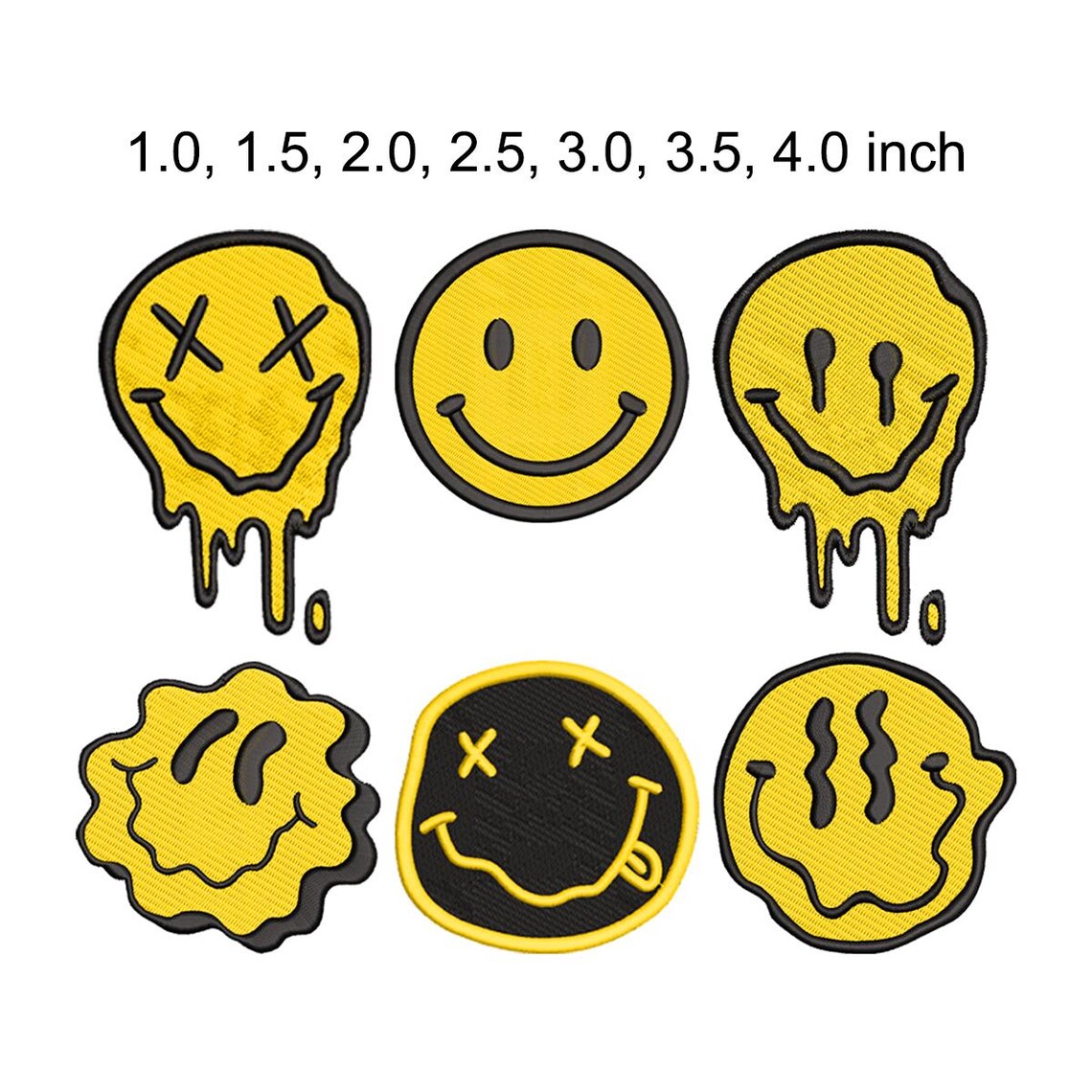 Smiley Face Embroidery Designs - Etsy