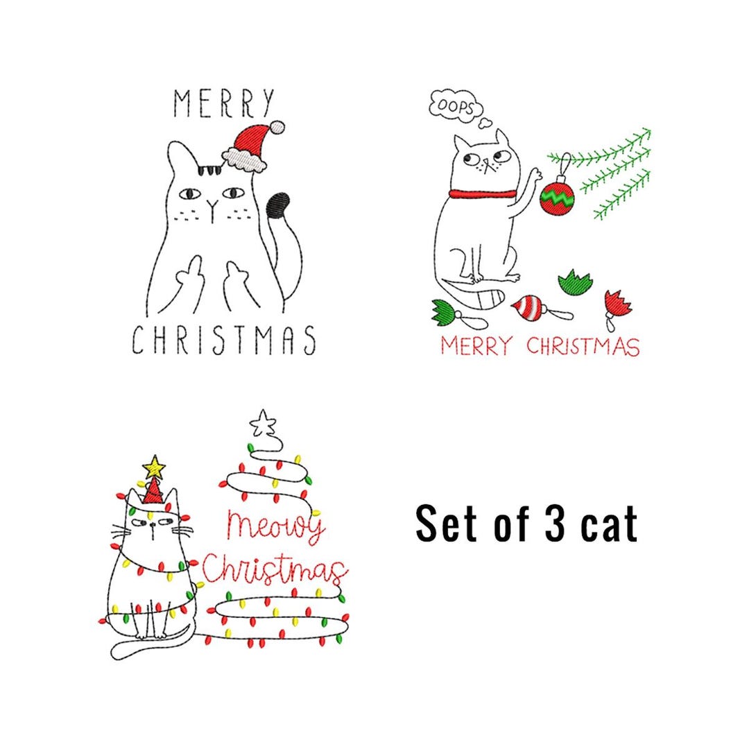 Christmas Machine Embroidery Designs Set - Etsy UK
