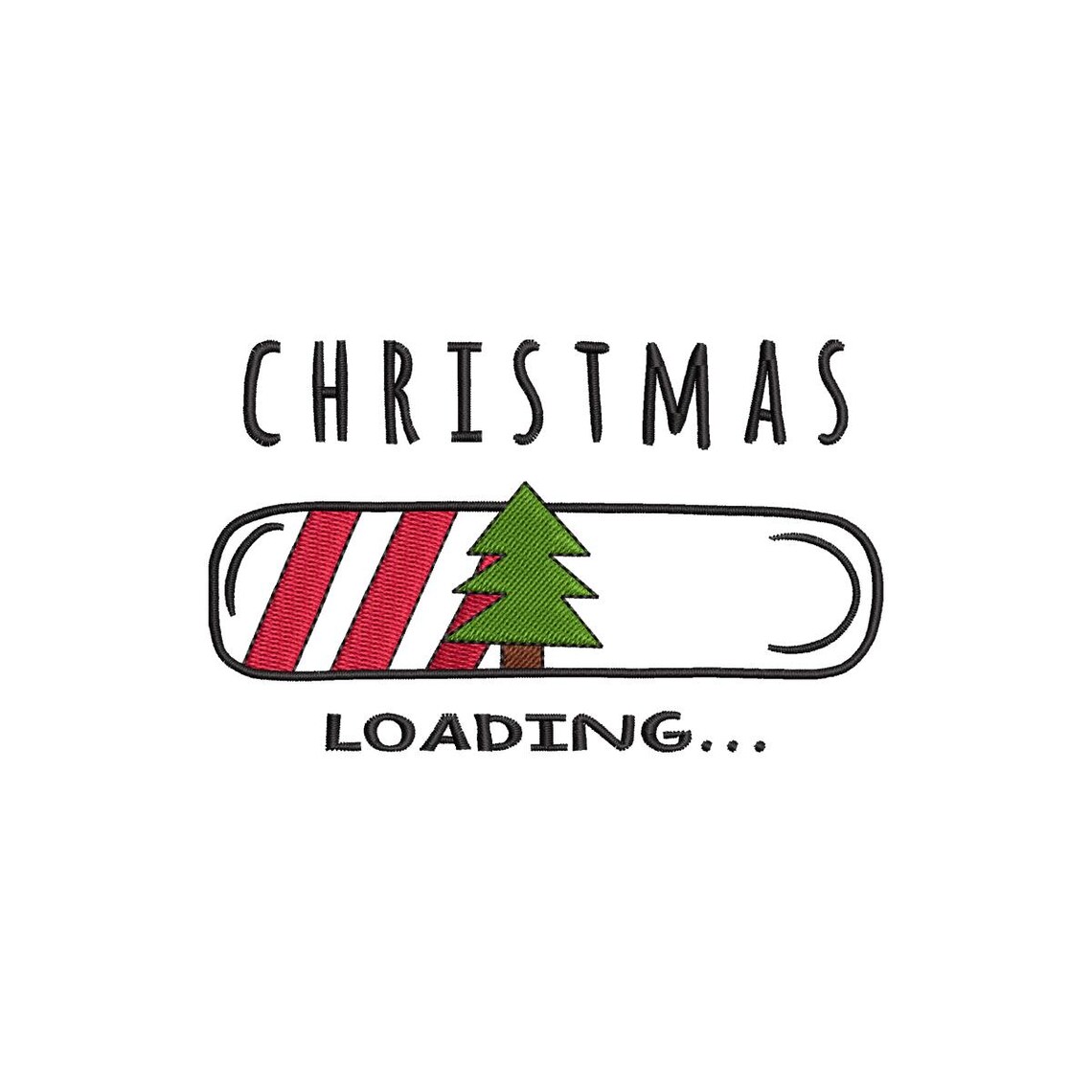Christmas Loading Machine Embroidery Design, 4 Sizes - Etsy