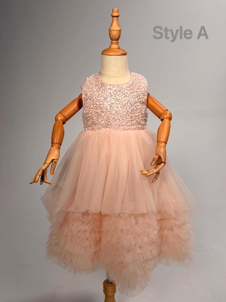Girls Luxury Evening Gown Sample Dress, One Size Only, Soft ...