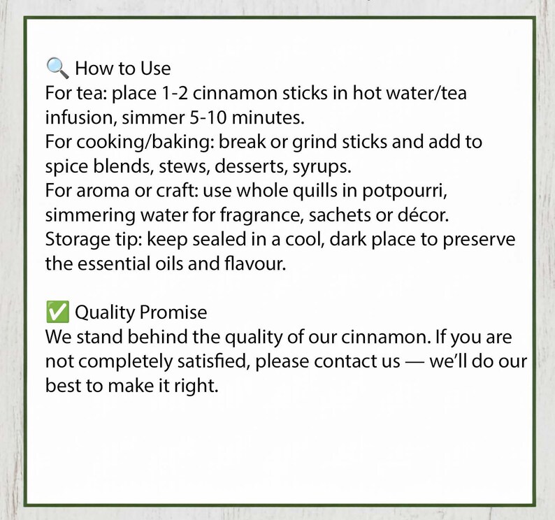 Premium “true Ceylon” Cinnamon Sticks – Sri Lankan Cinnamomum Verum ...