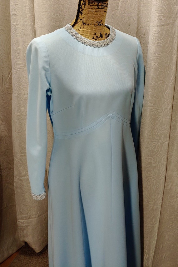 Powder Blue Renaissance Inspired Full Gown with Cloak… - Gem