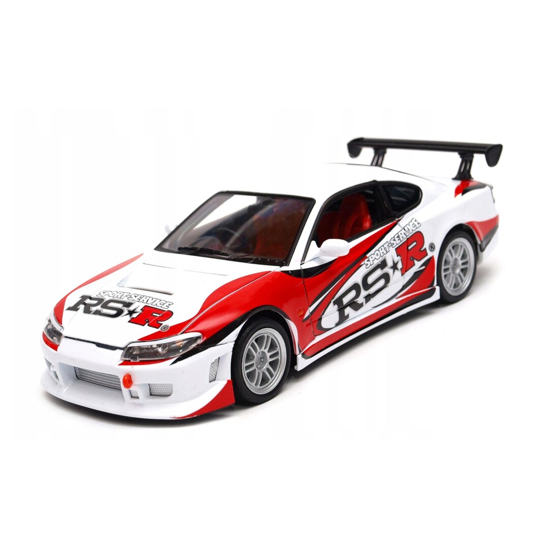 Nissan Silvia S15 RS-R Sport Service Tuning 1999 White/red Welly 1:24 ...