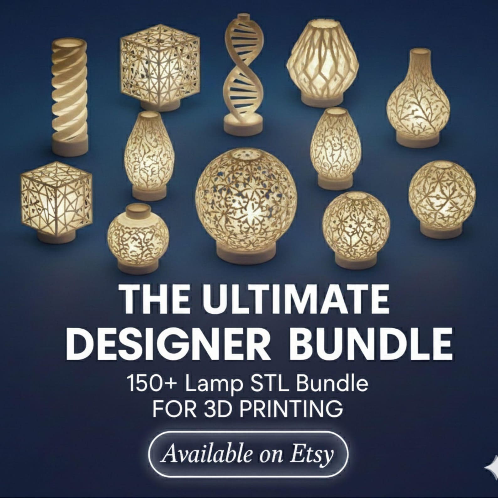 Paquete de más de 150 STL para lámparas, paquete de STL para impresión ...