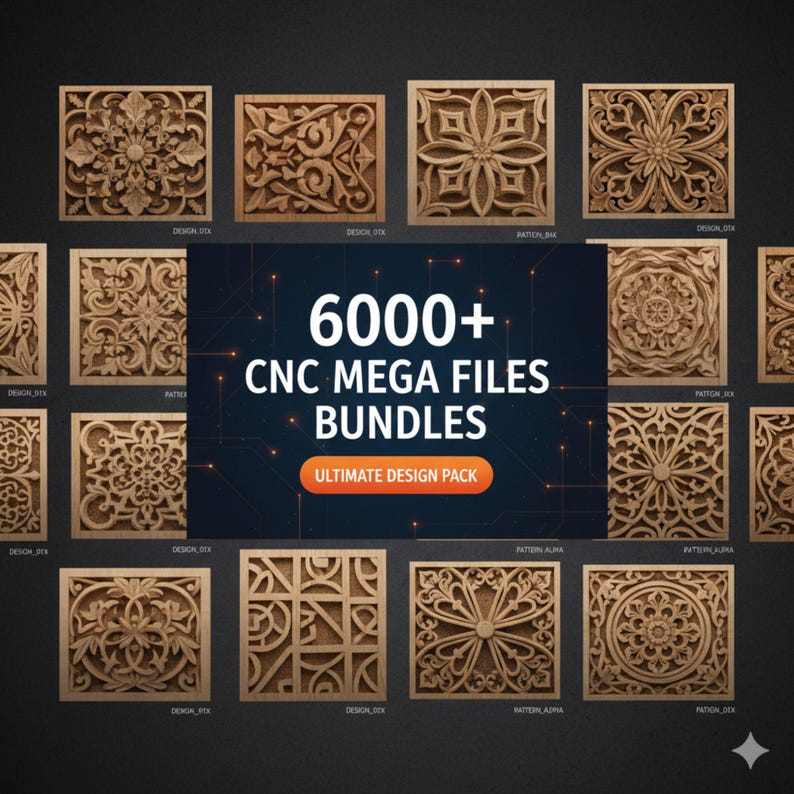 6000+ CNC MEGA Files for Router Machines, Biggest Cnc Router STL Pack ...