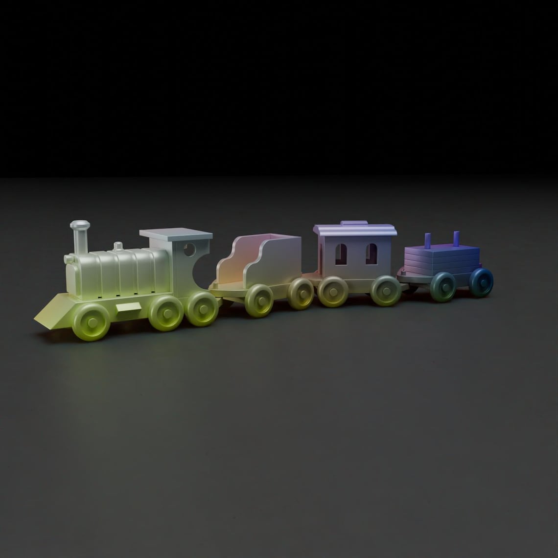Articulated Train STL File, 3D Printable Fidget Toy, Train Toy for Kids ...