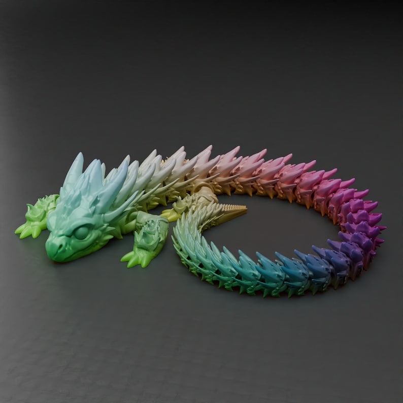 Thorny Dragon 3d STL File, 3D Printable Fidget Toy, Thorny Dragon Toy ...