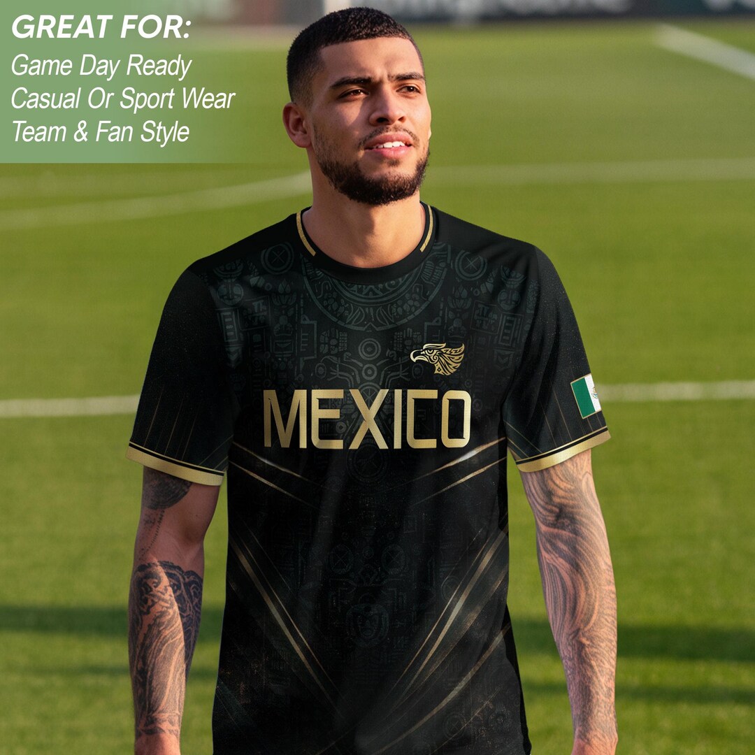 Mexican Aztec Soccer Jersey for Men & Women, Mexico Football Jersey ...