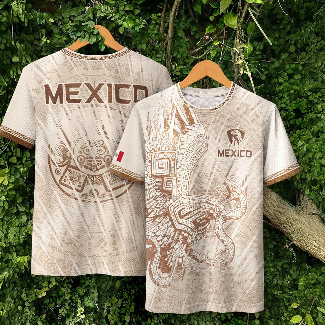 Mexican Aztec Soccer Jersey for Men, Mexico Football Jersey, Great ...