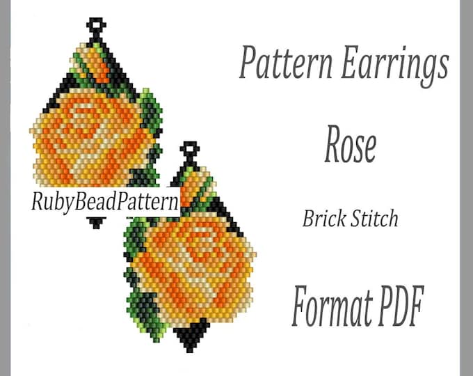 Tutorial Beading Rose. PDF Patterns, Instruction En English, Rose and ...