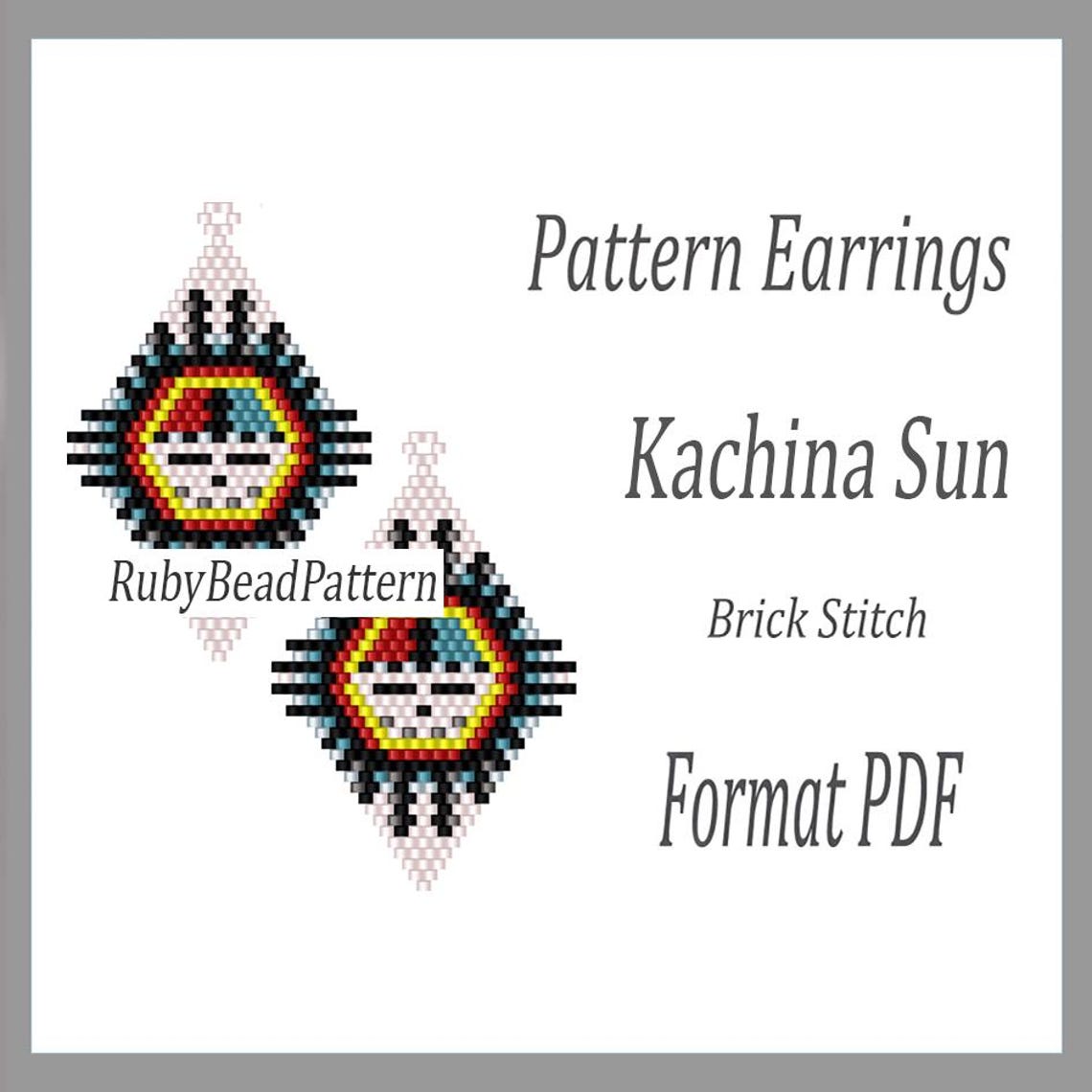Kachina Sun Bead Earrings Patterns, Kachina Sun Beaded Patterns ...