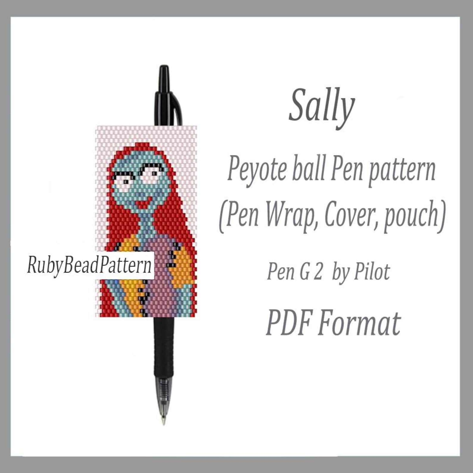 Sally Bead Pen Wraps Pilot G2, Sally Pattern Cover Pen Halloween ...