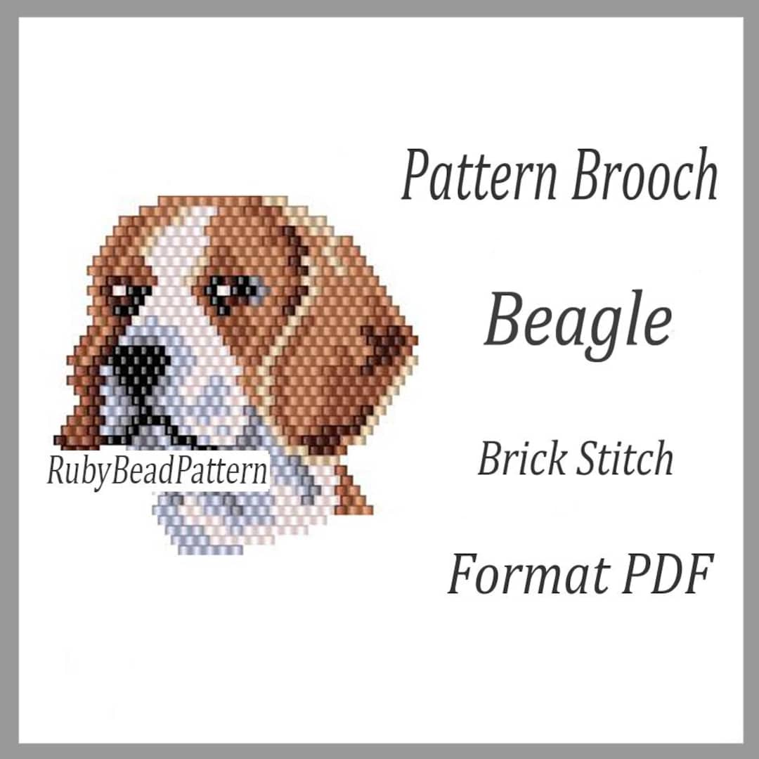 Beagle Bead Brooch Patterns, Dog Beaded Patterns, Beagle Beading ...