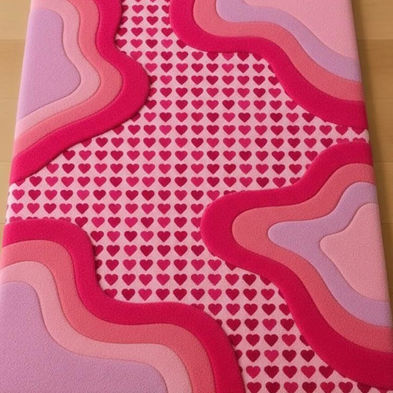 Heart Design Carpets - Etsy