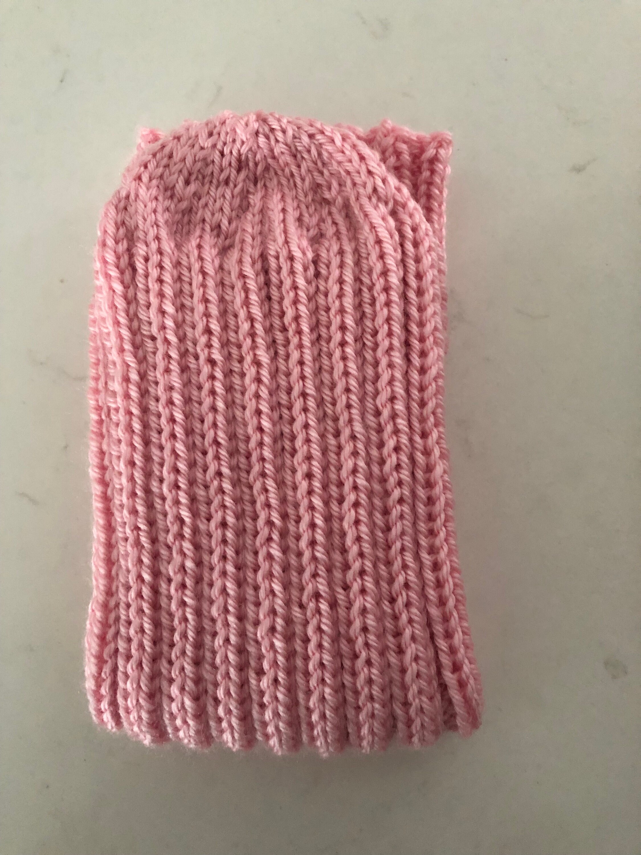 Hand Knit Soft Pink Below Knee Amputee Leg Cover Warmer Stump Sock ...