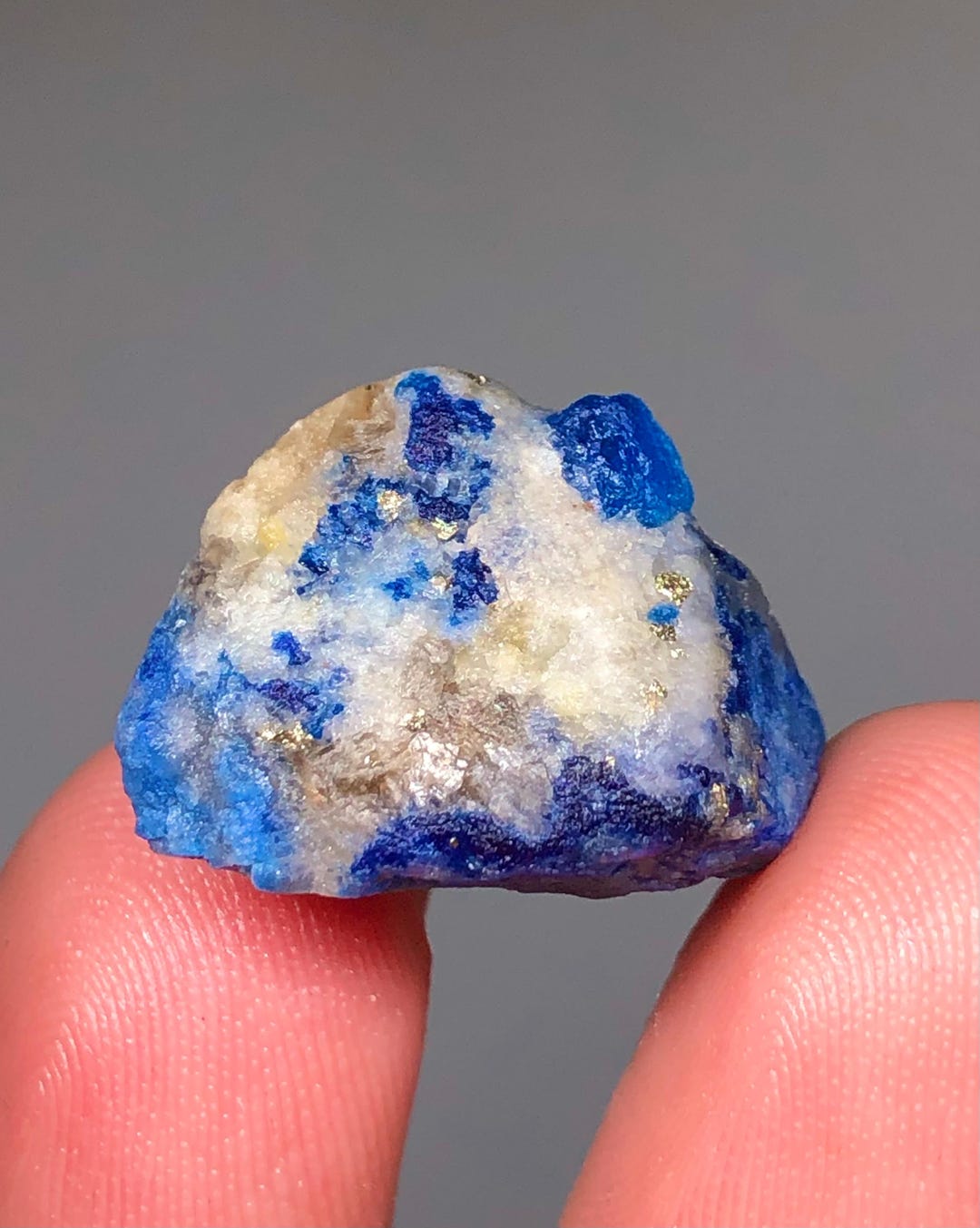 Raw Lazurite With Pyrite Crystal | Raw Healing Gemstone | Deep Blue ...
