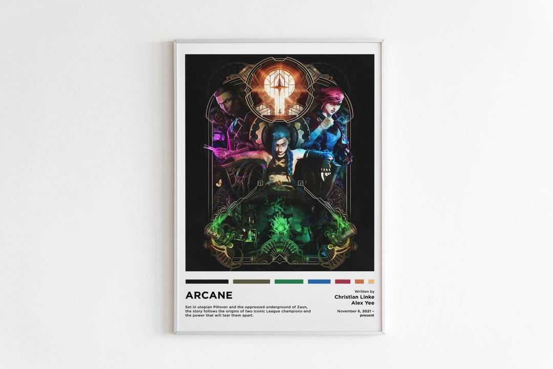 Arcane Poster | League of Legends Wall Art | Minimalist Poster | Gift ...
