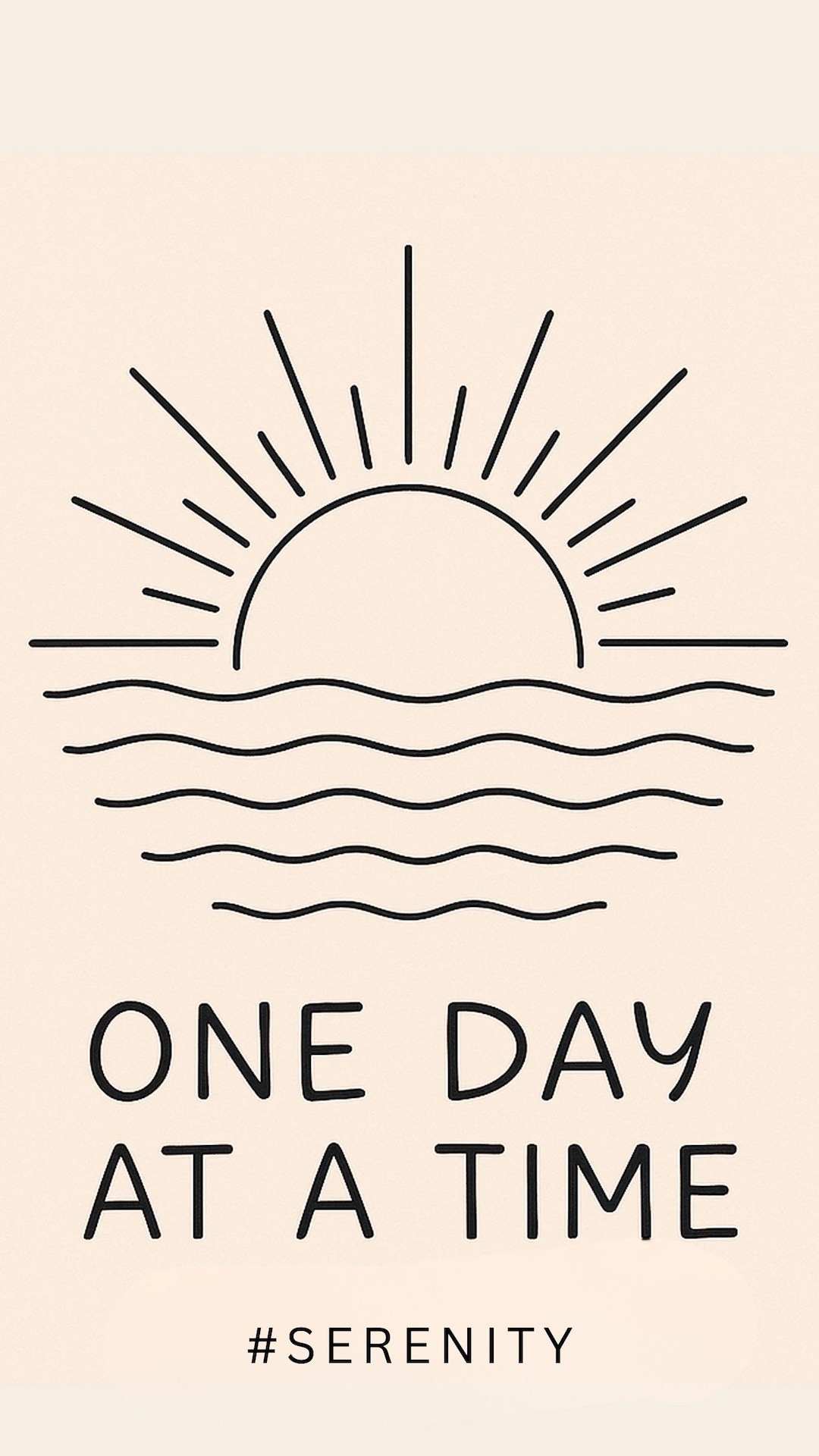 Minimalist Phone Wallpaper: Recovery & Mindfulness Art (digital ...