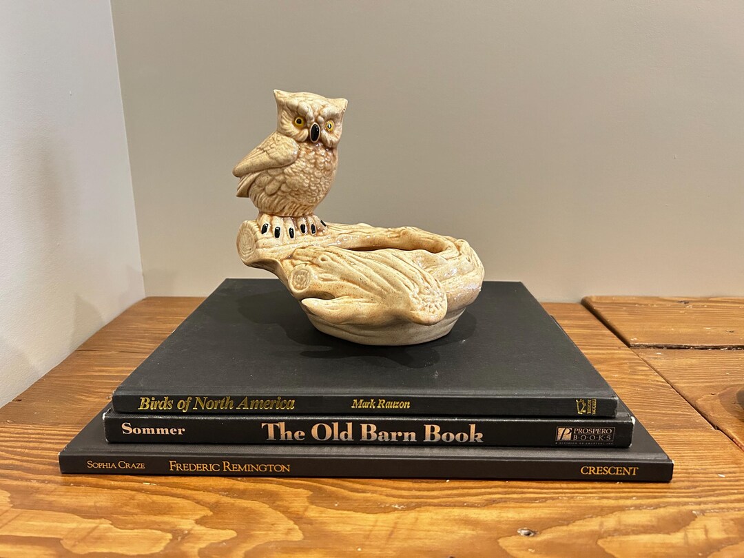 Vintage Ceramic Owl Ashtray/planter - Etsy